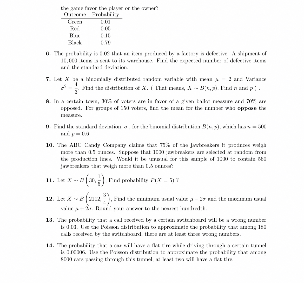 Solved 1. Determine whether the following is a probability | Chegg.com