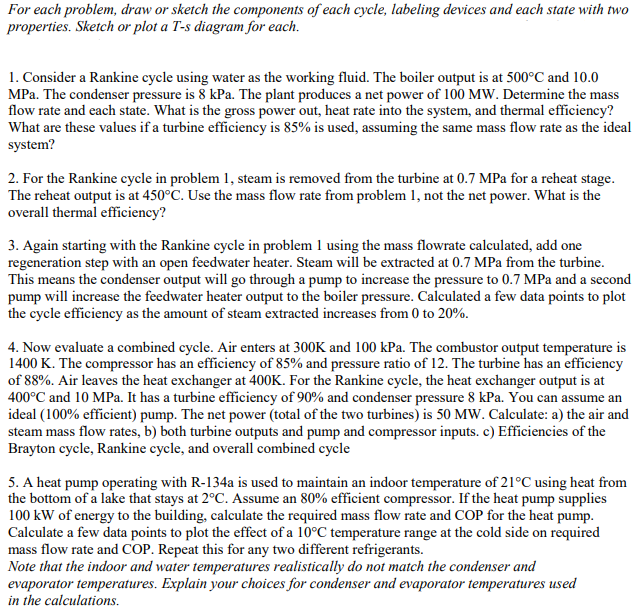 Solved For each problem, draw or sketch the components of | Chegg.com
