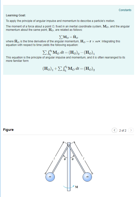 Solved Part A A centrifugal governor consists of a central | Chegg.com