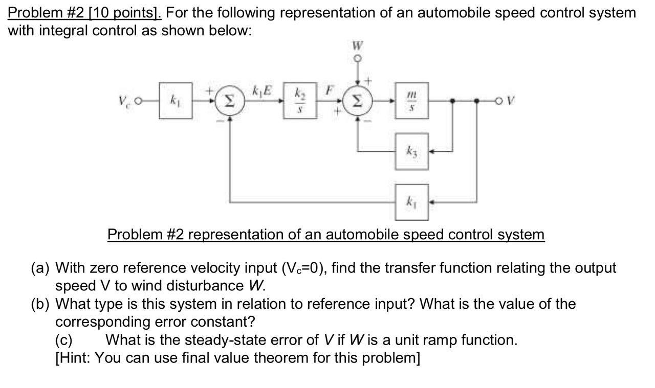 Solved Problem \#2 [10 points]. For the following | Chegg.com