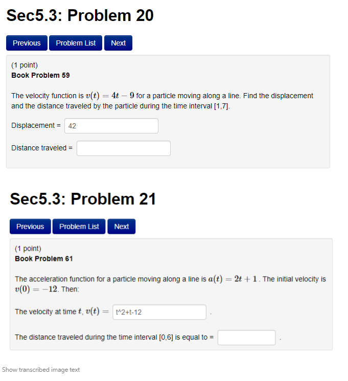 Solved Sec5.3: Problem 20 Previous Problem List Next (1 | Chegg.com