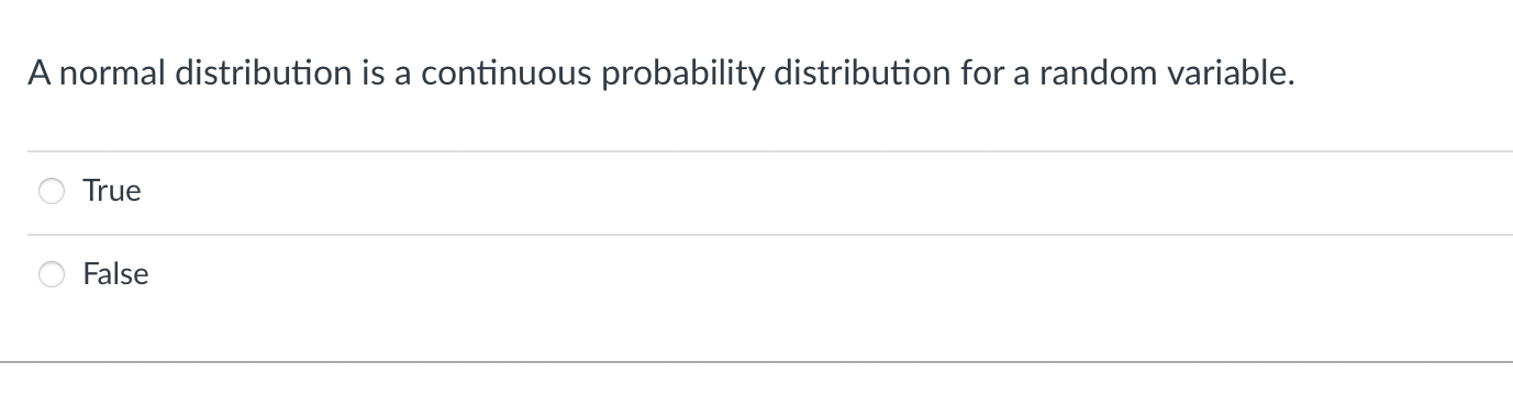 Solved A normal distribution is a continuous probability | Chegg.com
