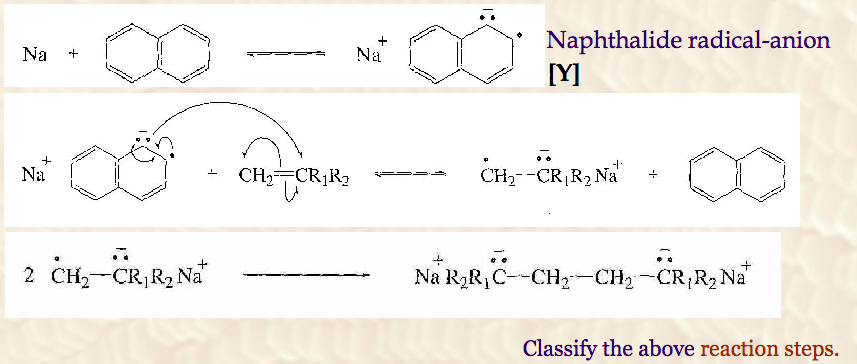 Solved Naphthalide radical-anion Classify the above reaction | Chegg.com