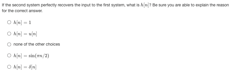 Solved Now consider the cascade of two FIR filters with | Chegg.com