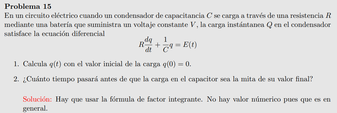 Solved En un circuito eléctrico cuando un condensador de | Chegg.com