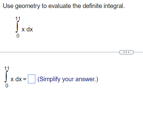 Solved Use geometry to evaluate the definite | Chegg.com
