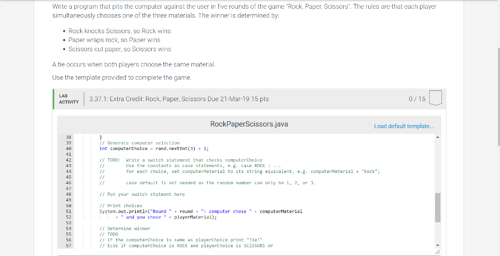 Solved Write a program that pits the computer against the | Chegg.com