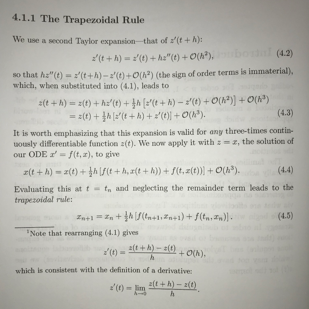 Question is as follows: NOTE: • Subject: Numerical | Chegg.com