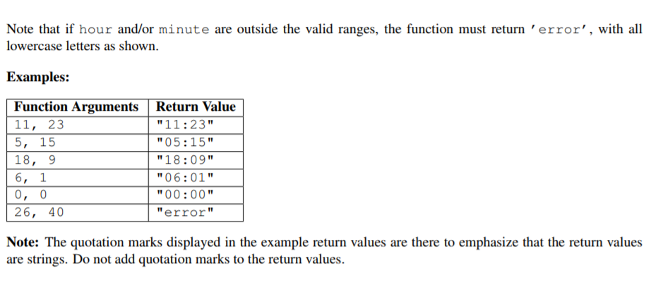 Solved Part I: Convert a Time of the Day to a String (20 | Chegg.com