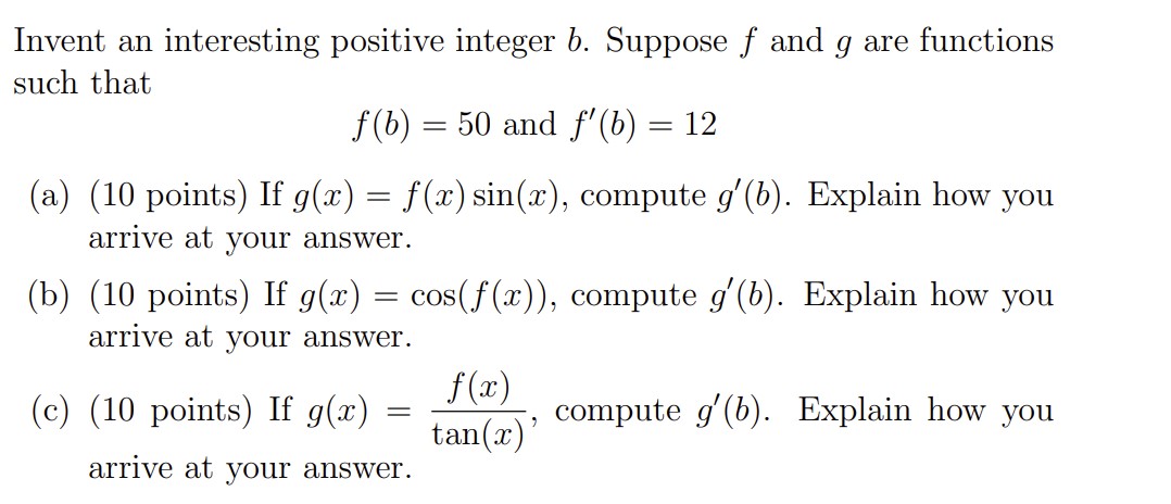 Solved Invent an interesting positive integer b. Suppose f | Chegg.com