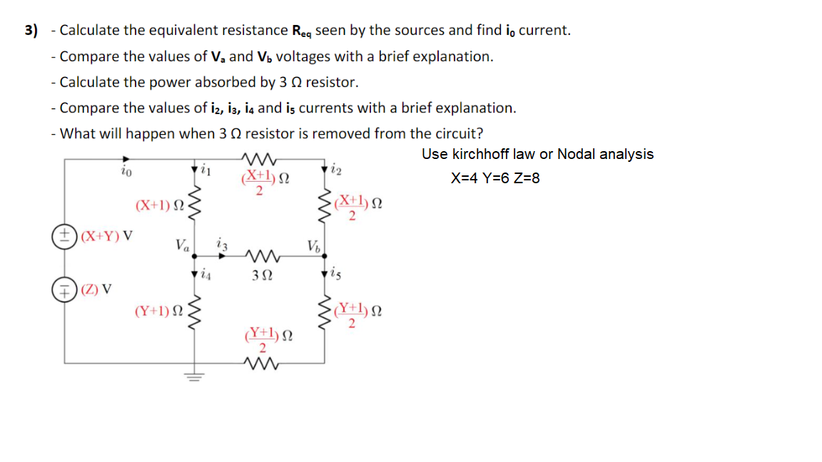 Solved 3) - Calculate the equivalent resistance Req seen by | Chegg.com