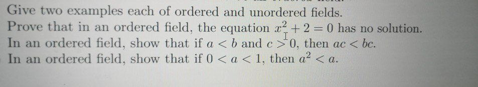 Solved Give two examples each of ordered and unordered | Chegg.com