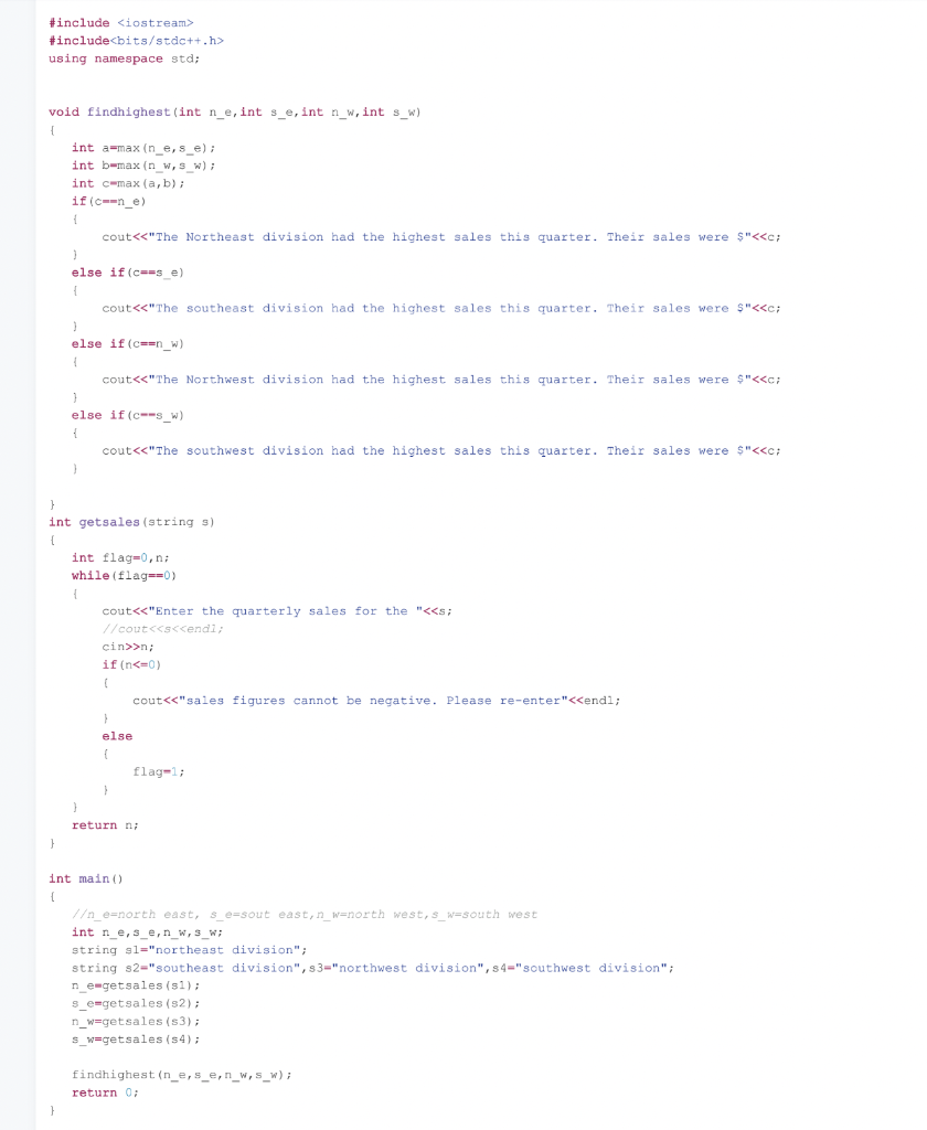 Solved These is the instructions:here is my code | Chegg.com