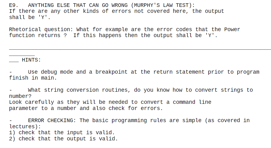 Solved The case of the output is important. All outputs | Chegg.com