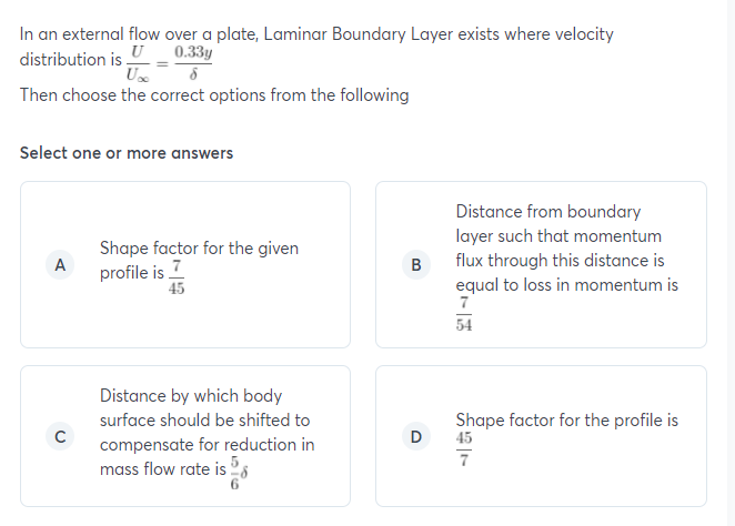 Solved In an external flow over a plate, Laminar Boundary | Chegg.com