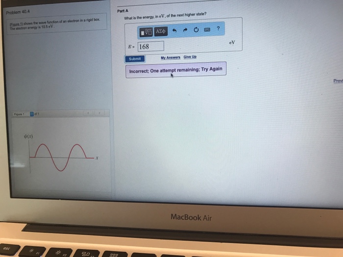 Solved Shows The Wave Function Of An Electron In A Rigid