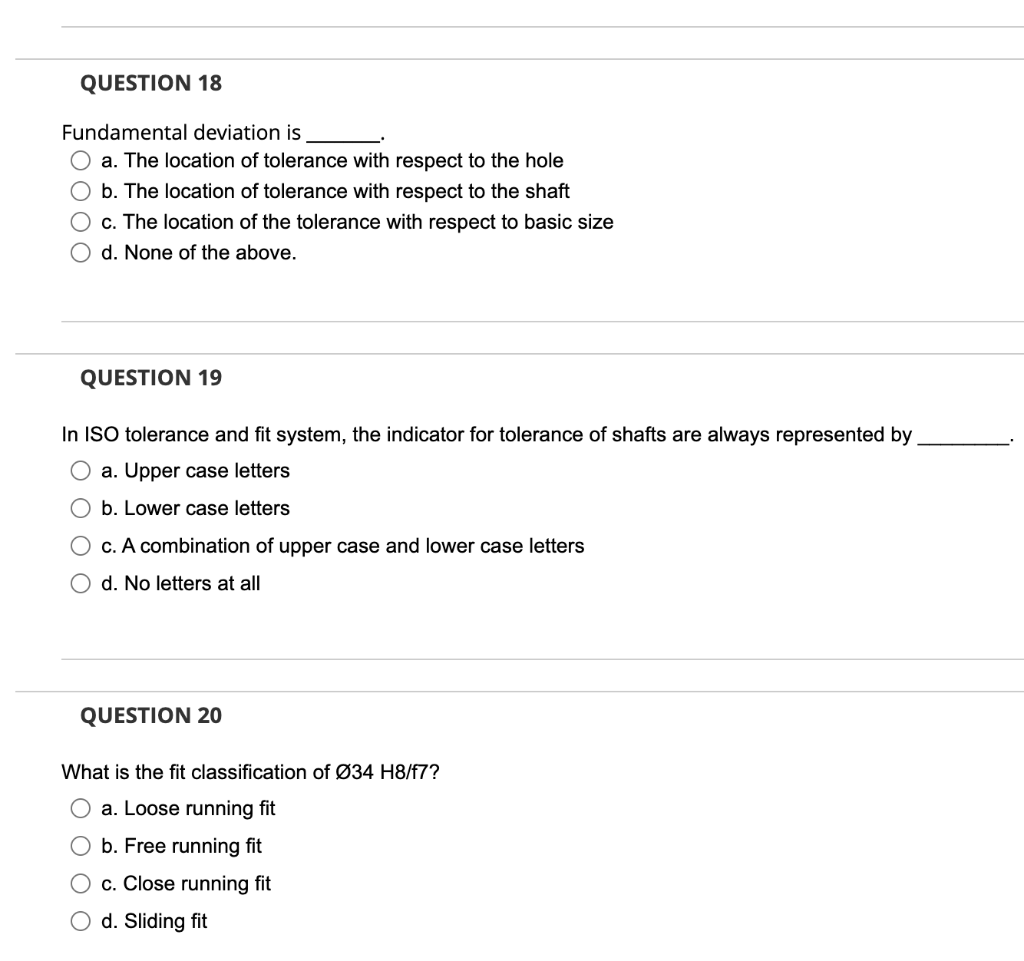 Solved What type of tolerance is used for the diameter of | Chegg.com