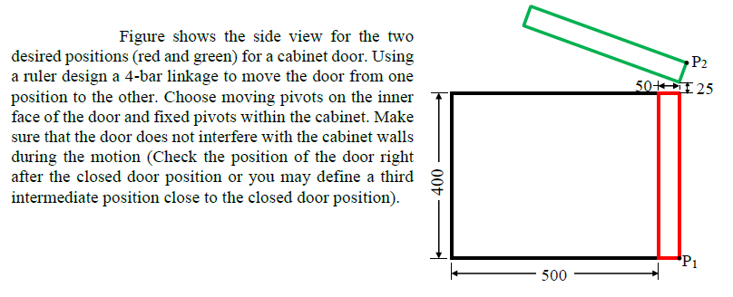 Solved Figure shows the side view for the two desired | Chegg.com