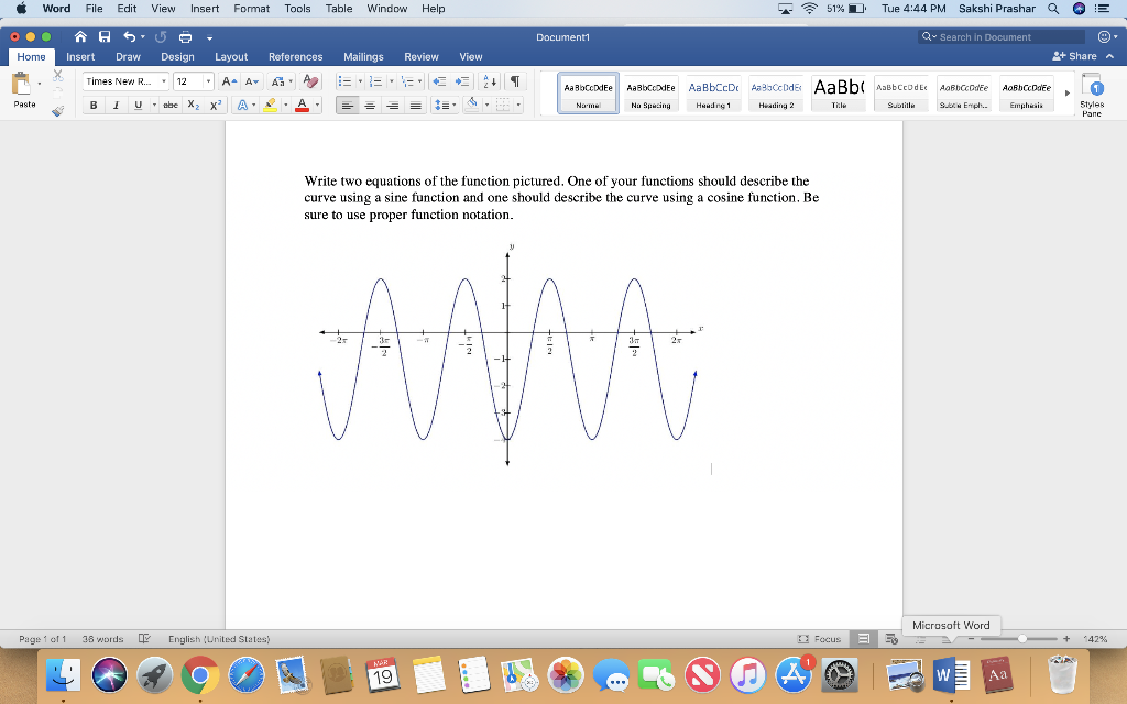 Solved Word File Edit View Insert Format Tools Table Window | Chegg.com
