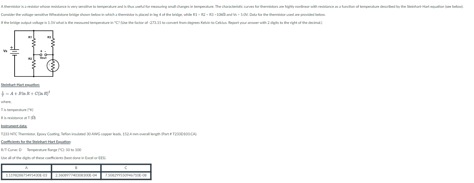 Solved If the bridge output voltage is 1.5 V what is the | Chegg.com
