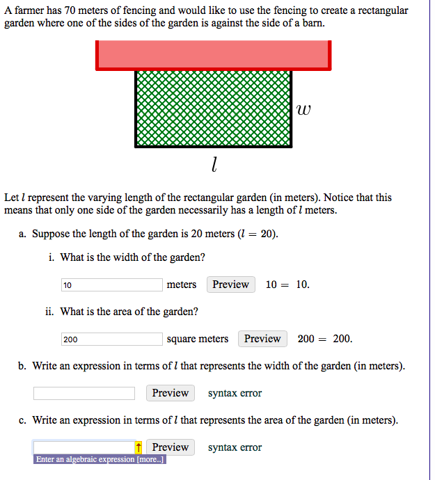 Solved Let l represent the varying length of the rectangular | Chegg.com