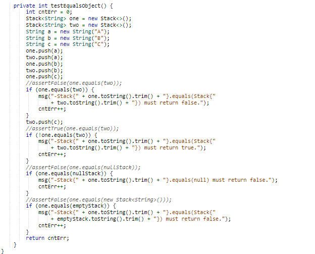 Solved private int testpop() \{ int cnterr =0; setup(); | Chegg.com