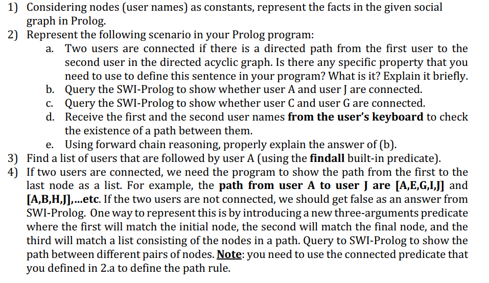 Solved Task1: Social Graph for Twitter Followers Consider | Chegg.com