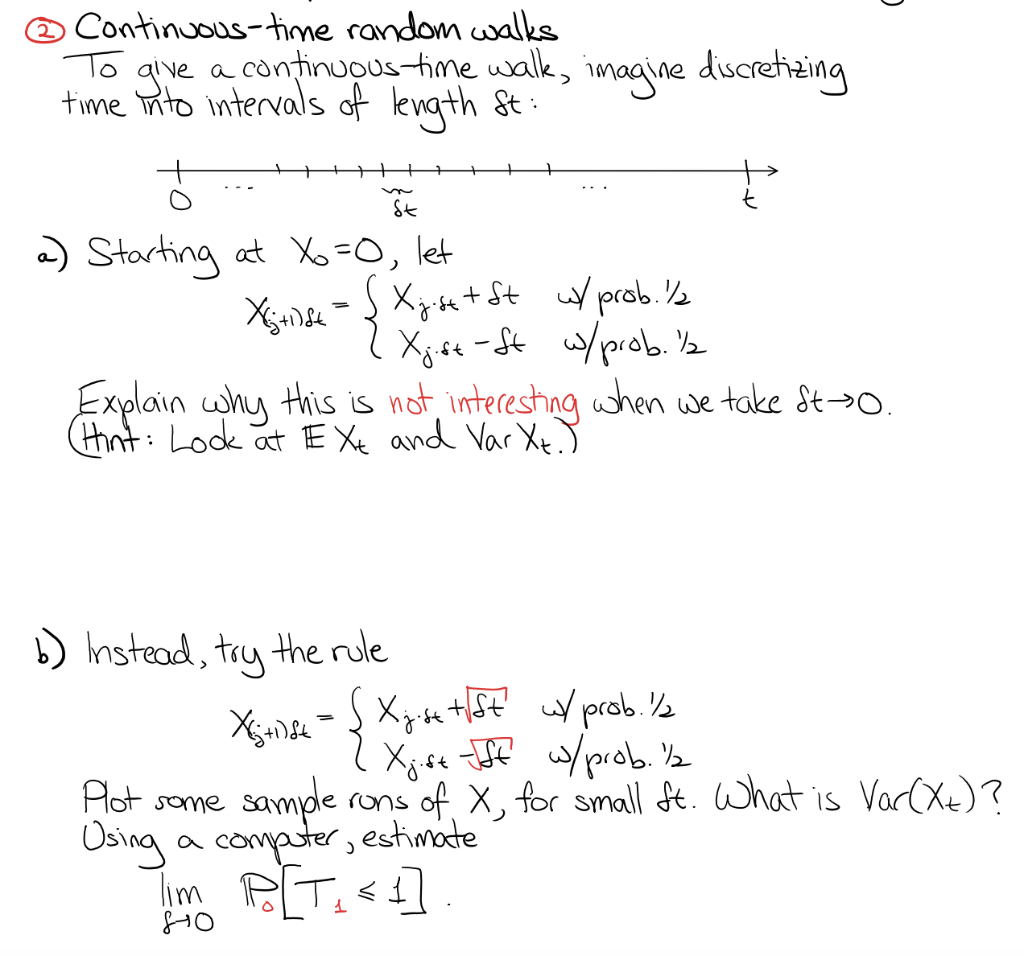 ② Continuous Time Random Walks To Give A