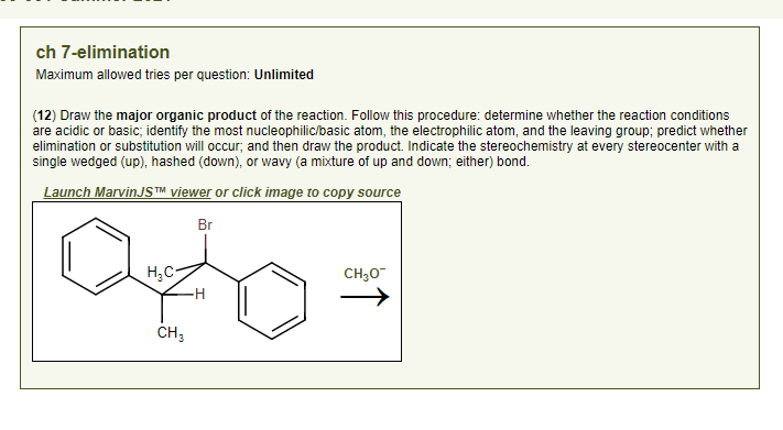 Solved ch 7-elimination Maximum allowed tries per question: | Chegg.com