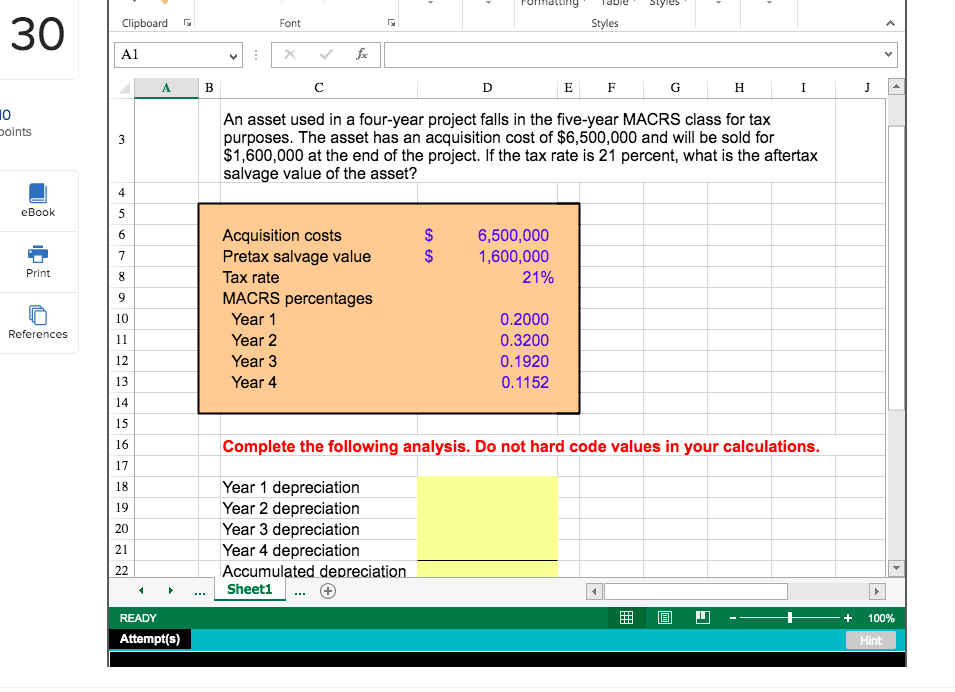 Solved Pulatiny Table Styles Clipboard Font Styles A1 ДА в с | Chegg.com