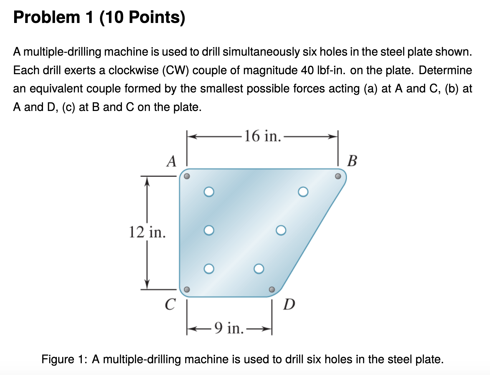 Solved A multiple-drilling machine is used to drill | Chegg.com
