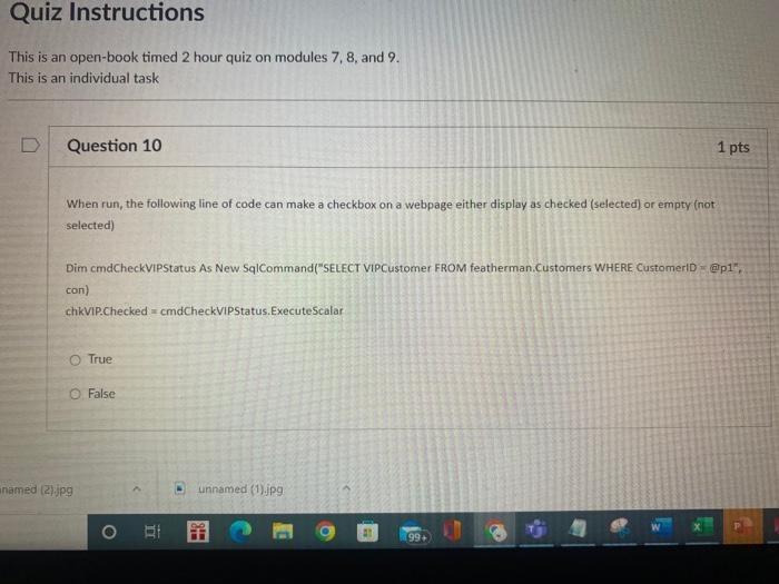 Solved Quiz Instructions This is an open-book timed 2 hour | Chegg.com