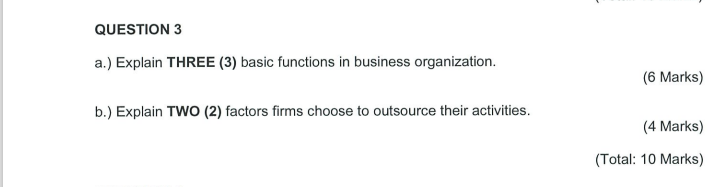 Solved QUESTION 3 a.) Explain THREE (3) basic functions in | Chegg.com