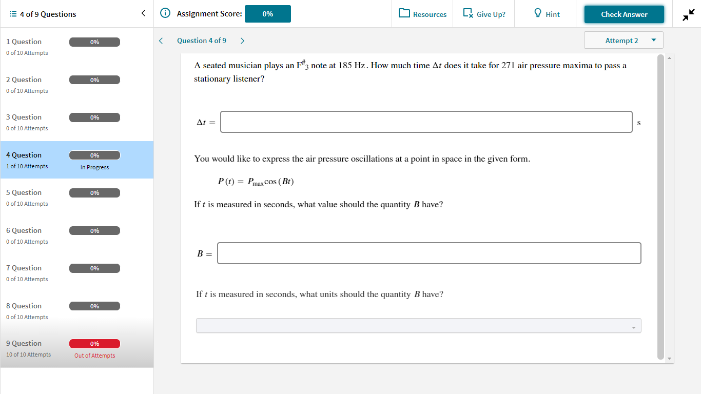 Solved 4 of 9 Questions
