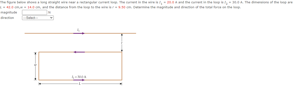 Solved The figure below shows a long straight wire near a | Chegg.com