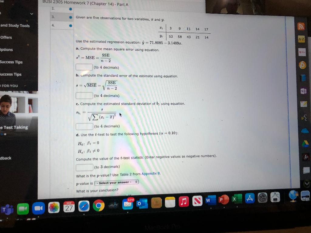 Solved BUSI 2305 Homework 7 (Chapter 14) - Part A 2. 3. | Chegg.com