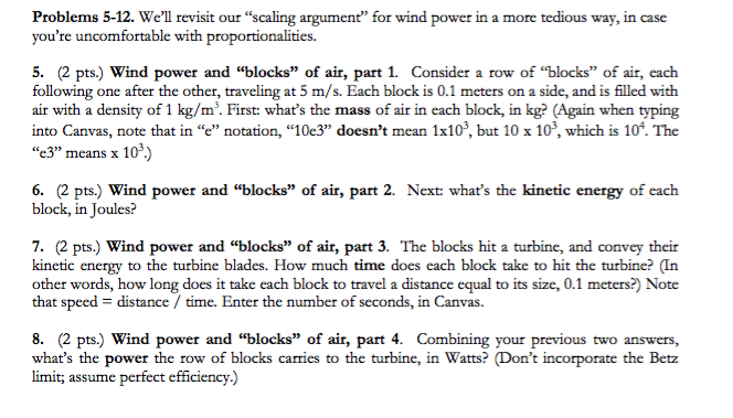 Solved Problems 5-12. We'll revisit our "scaling argument" | Chegg.com