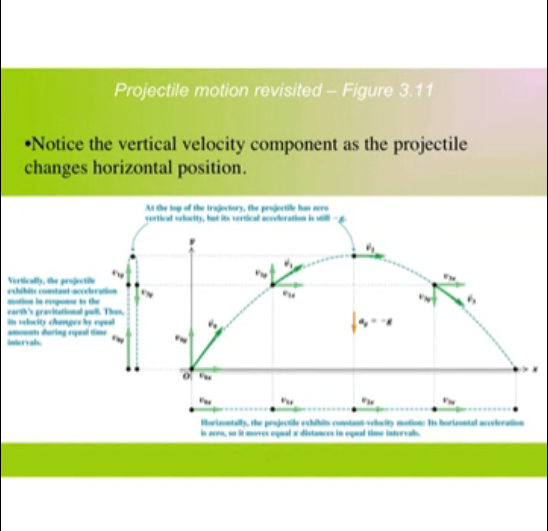 Solved At the top of the trajectory, what is the projectiles | Chegg.com