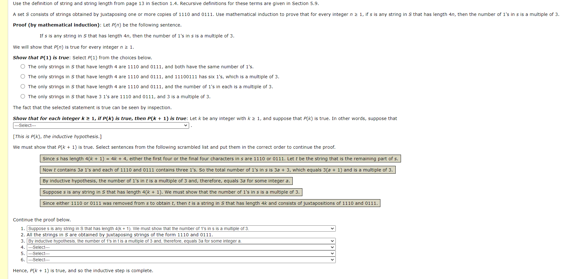Solved Use The Definition Of String And String Length From 
