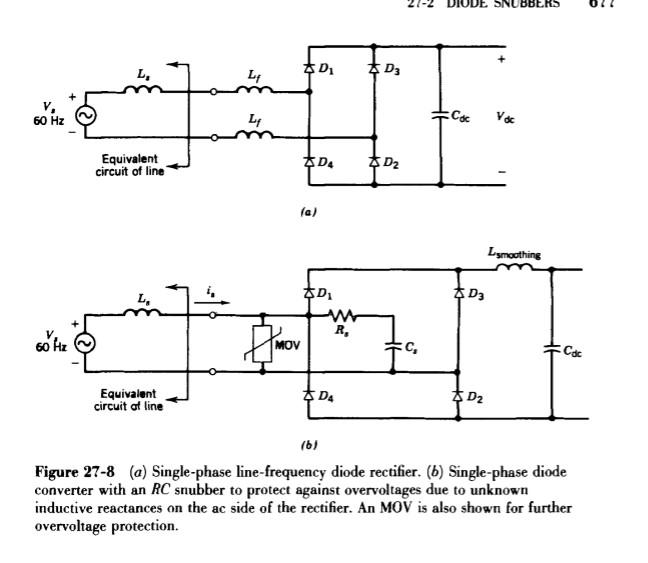 27-9 Modify the single-phase line frequency diode | Chegg.com
