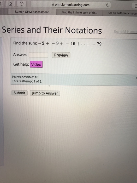 Solved ohm.lumenlearning.com Lumen OHM Assessment Find the | Chegg.com