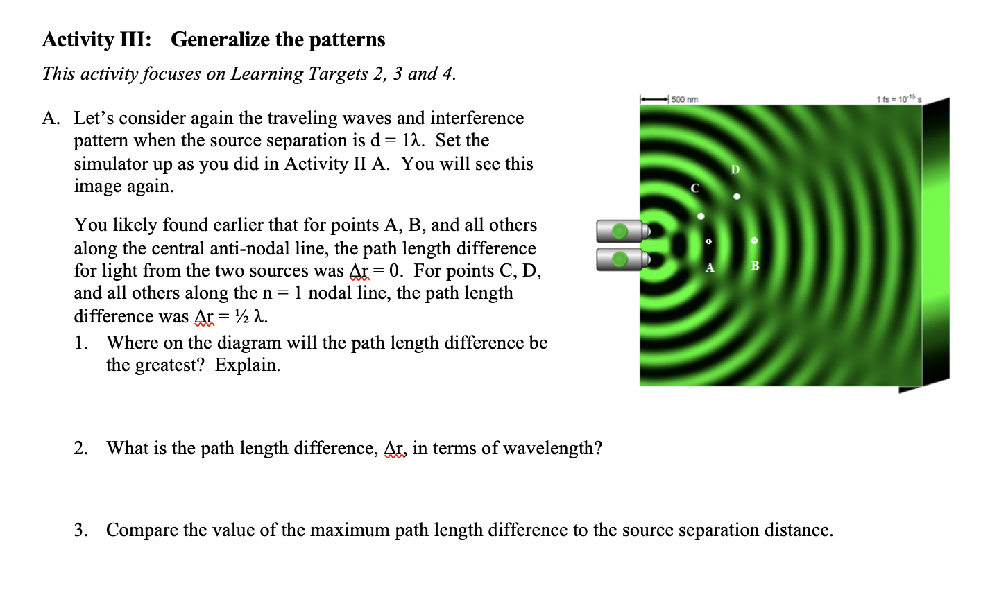 Solved Activity III: Generalize the patterns This activity | Chegg.com