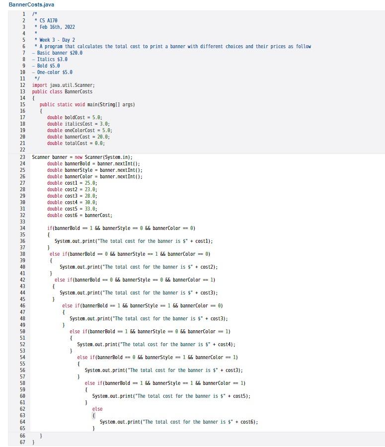 Solved I am not quite sure why the test cases aren't | Chegg.com