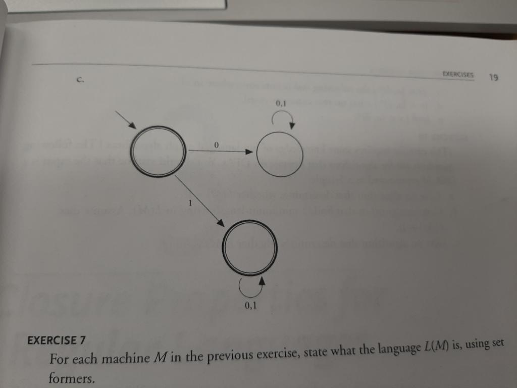 Solved EXERCISE 6 State each of the following DFAs formally, | Chegg.com