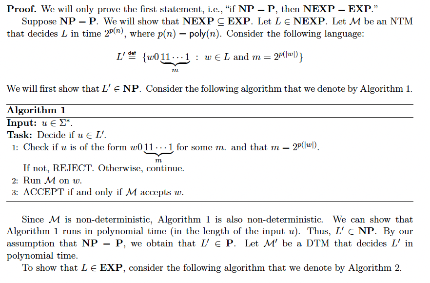 Solved 1. If NP = P, then NEXP = EXP. Likewise, 2. f NP = | Chegg.com