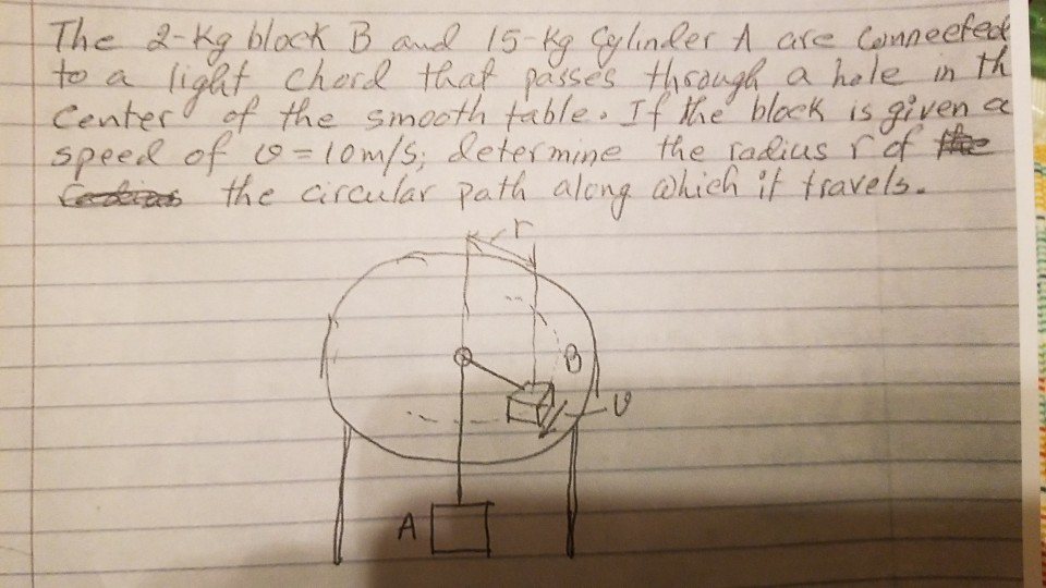 Solved The 2-kg block B and 15 kg Cylinder AA are connected | Chegg.com
