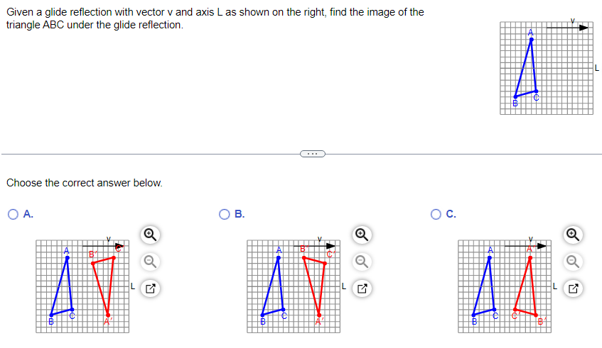 Solved Given a glide reflection with vector v and axis L as | Chegg.com