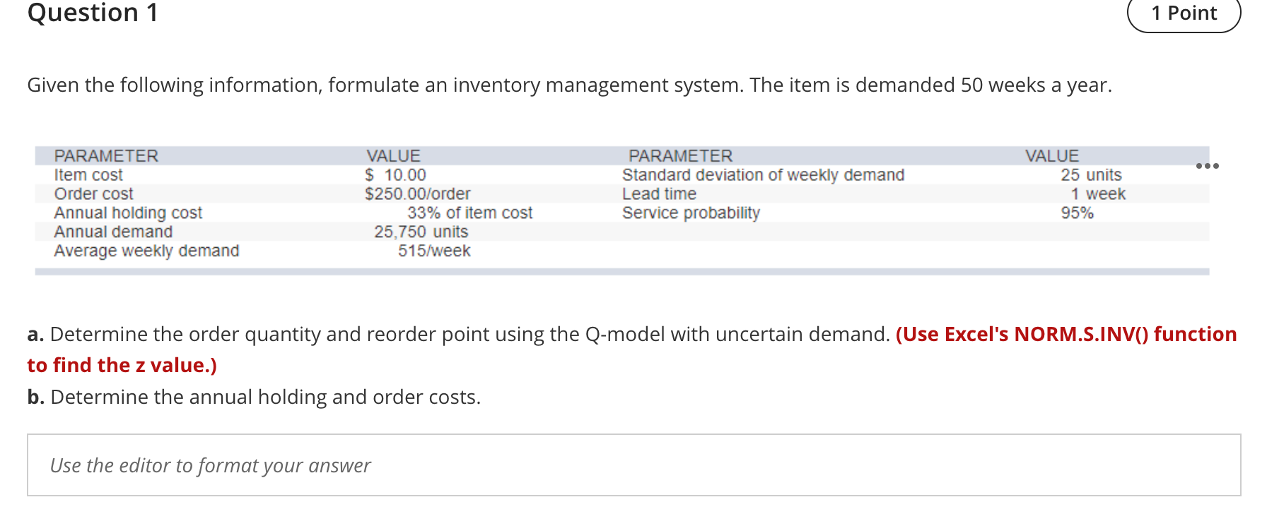 Solved Given the following information, formulate an | Chegg.com