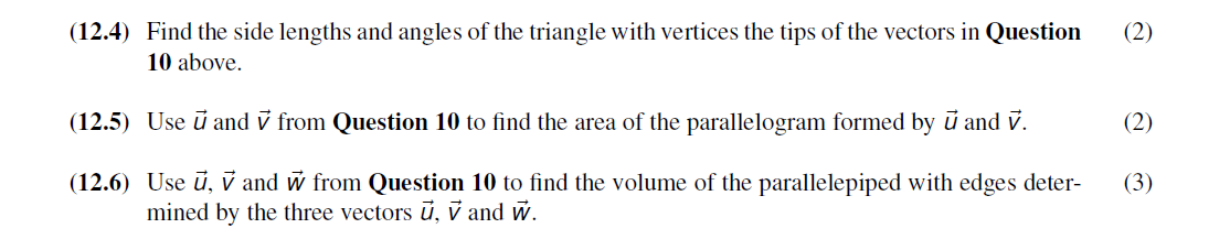 Solved Consider the vectors | Chegg.com