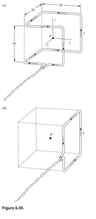 Solved a) Current I flows around the wire frame in Fig. | Chegg.com